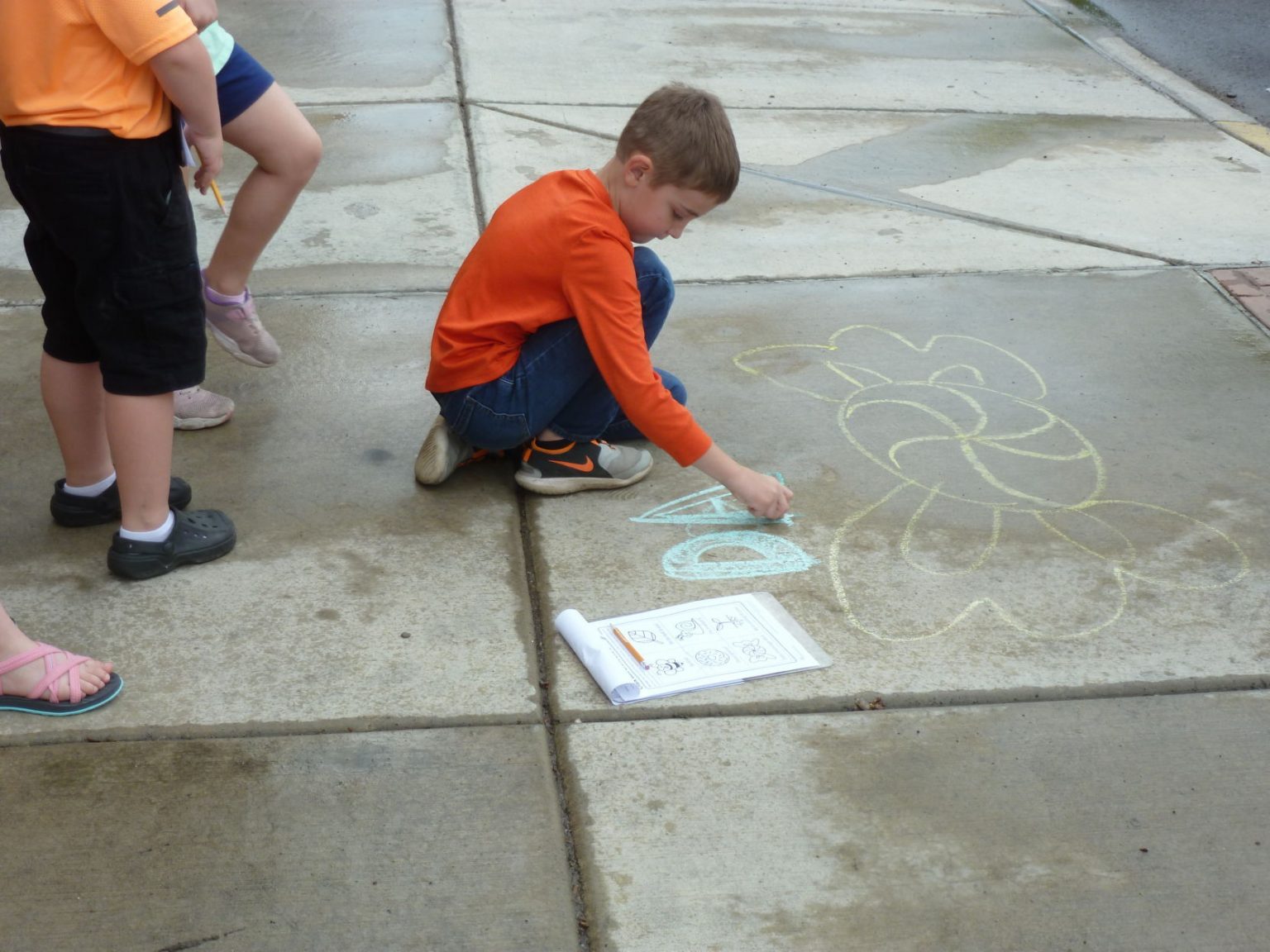 BACA students brighten downtown with chalk drawings - The Bradford Era