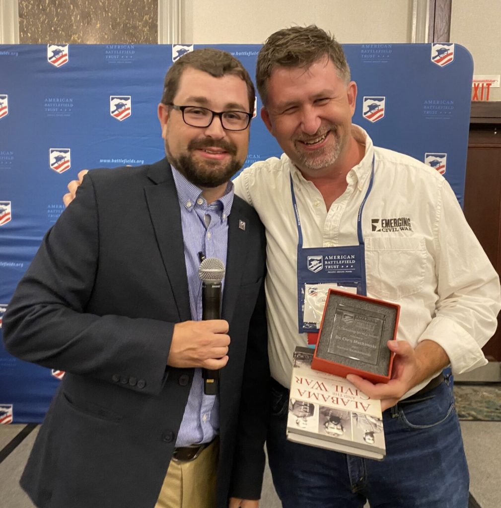 Mackowski receives outstanding service award from American Battlefield ...