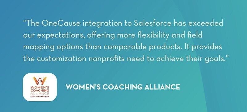 OneCause Launches Integration with Salesforce Nonprofit Success Pack to ...
