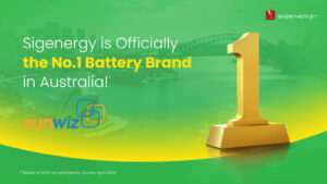 Sigenergy Becomes Australia's Top Battery Brand by Market Share, SunWiz ...