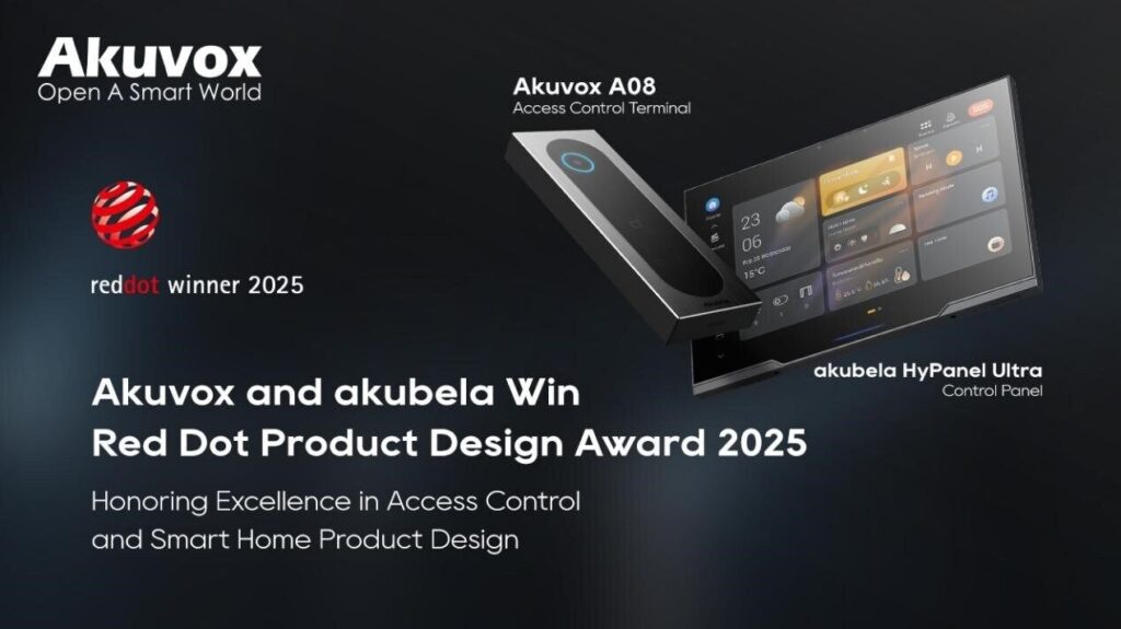 Akuvox's A08 Access Control Terminal Wins Red Dot and iF Design Awards ...