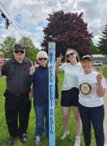 Smethport Rotary places Peace Pole - The Bradford Era