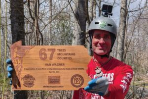 Up a tree: From high peaks in 67 counties, Van Wagner sees the beauty ...