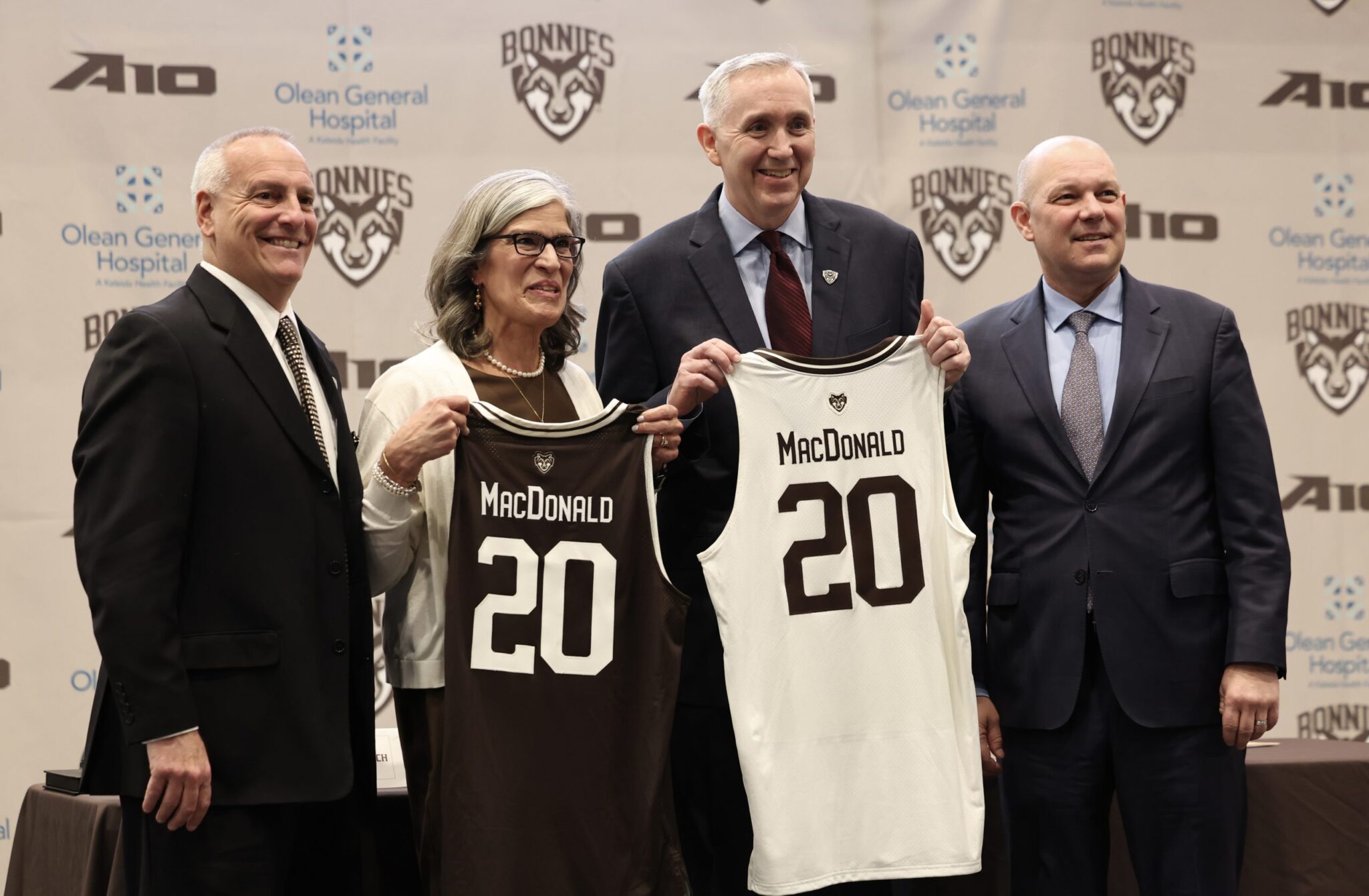 St. Bonaventure introduces Mike MacDonald as head coach of men's ...