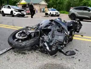 Car, motorcycle crash on South Avenue - The Bradford Era